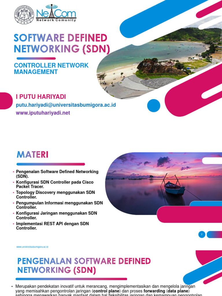 NETCOM Charity Webinar - SDN Controller Network Management-FINAL | PDF