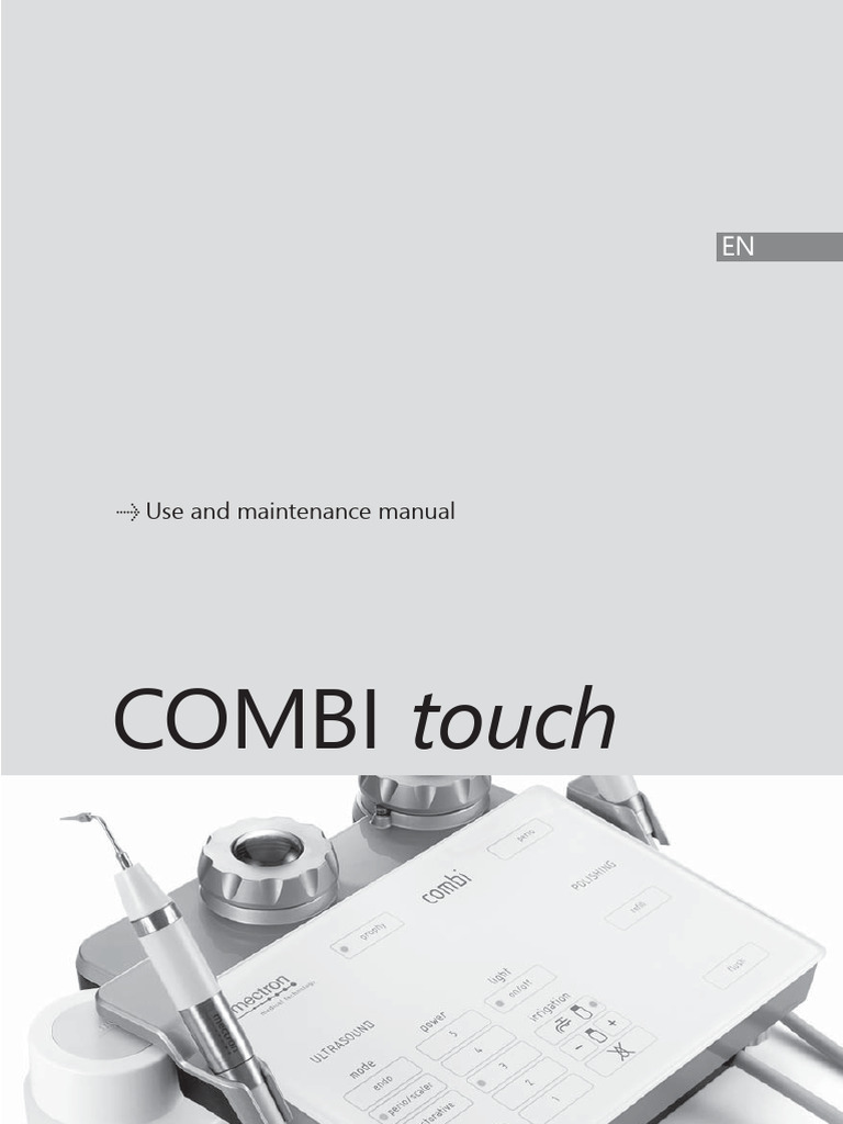 Mectron COMBI Touch Manual | PDF | Periodontology | Dentistry