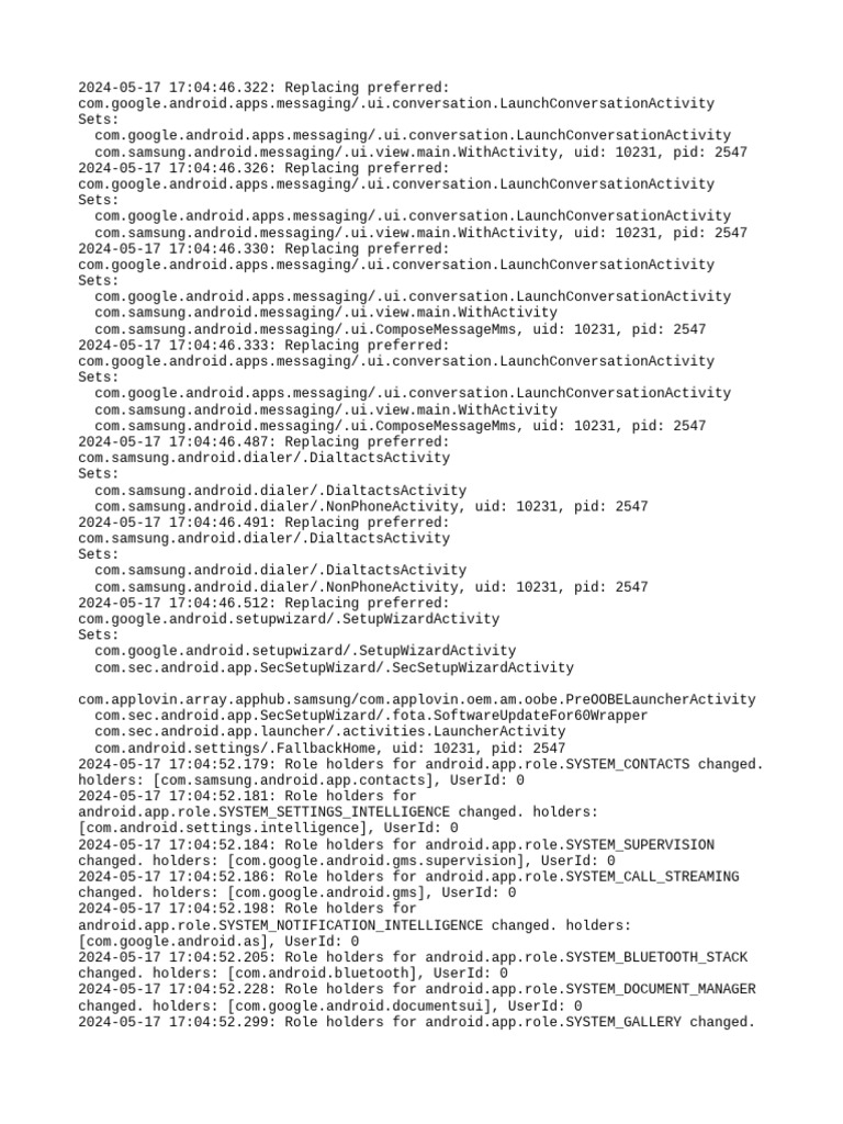 PM Debug Info | PDF | Android (Operating System) | Mobile Software