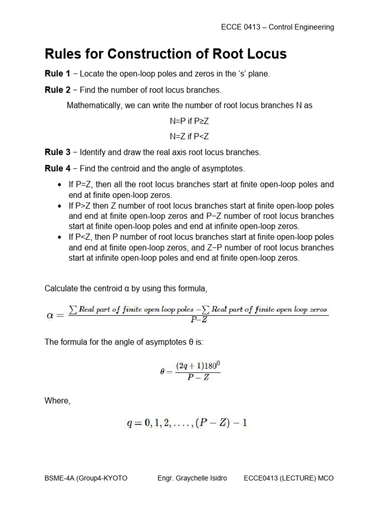 4.1 Root Locus | PDF | Teaching Methods & Materials