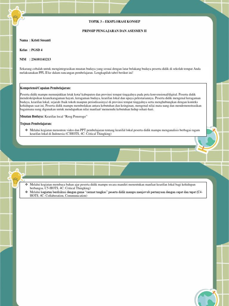 Kristi Susanti - Eksplorasi Konsep - Topik 3 - Ppae Ii | PDF | Ilmu Sosial