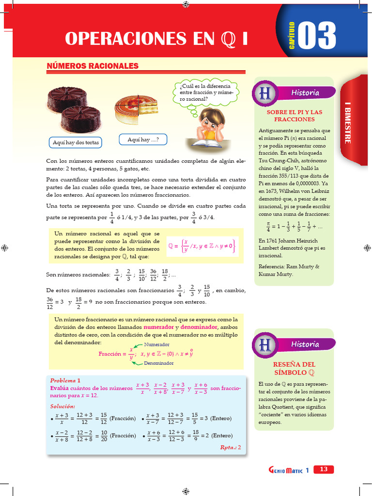 3 OPERACIONES EN Q | PDF | División (Matemáticas) | Número racional