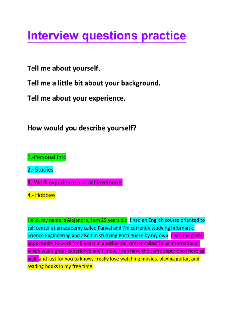 Questions For Interview | PDF | Call Centre | Empathy