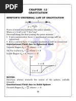 Class 11 Gravitation Formula Sheet | PDF | Newton's Law Of Universal ...