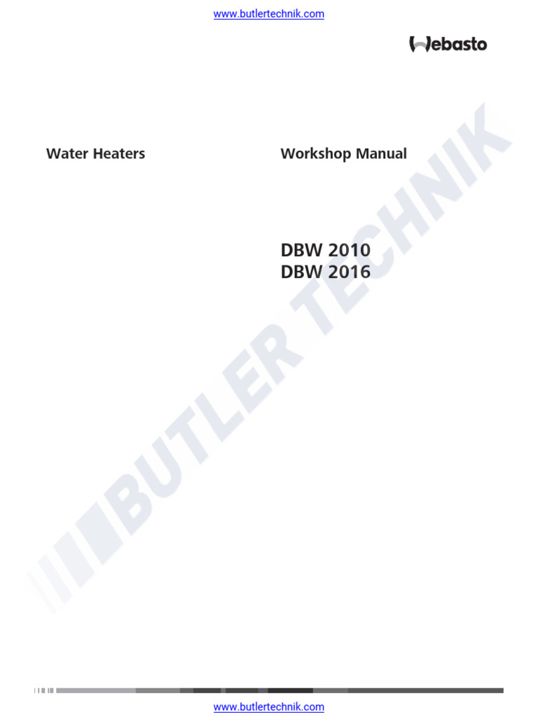 Webasto DBW 2010 2016 Workshop Repair Manual | PDF | Exhaust Gas | Engines