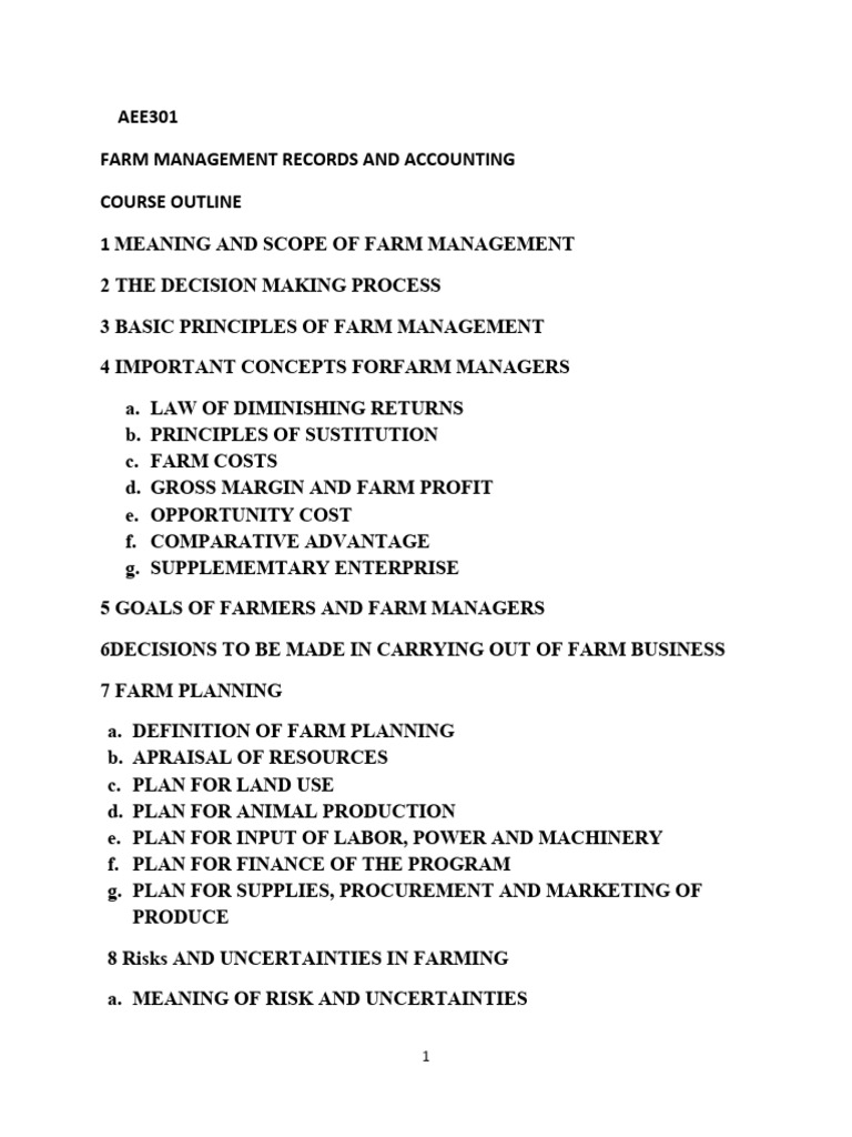 Farm Management Records & Accounting Guide | PDF | Depreciation ...