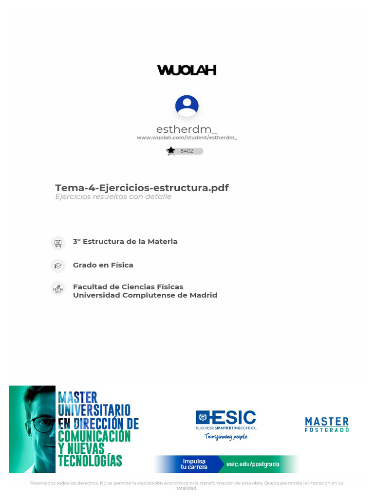 Ema 4 Ejercicios Estructura | PDF | Elementos químicos | Química