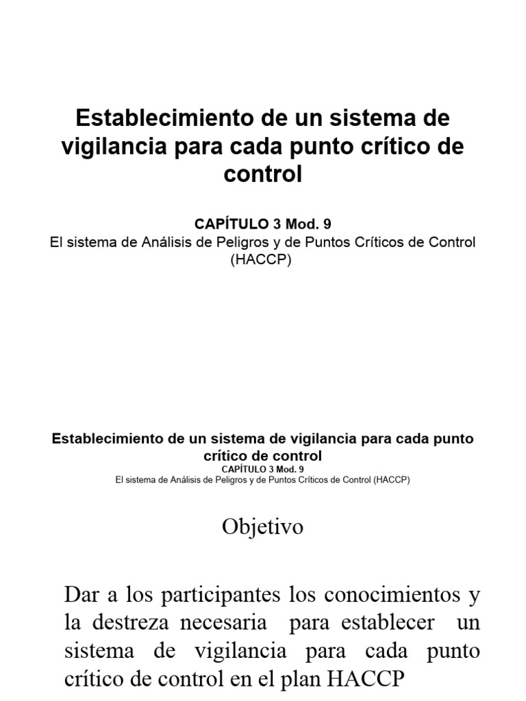Cap 3 Mod 9 | PDF | Análisis de Riesgo y Puntos Críticos de Control | Medición