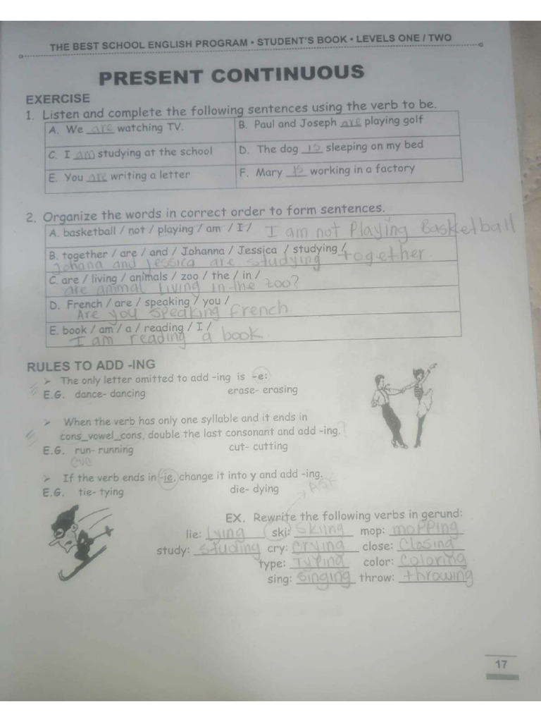 presente continuo | PDF