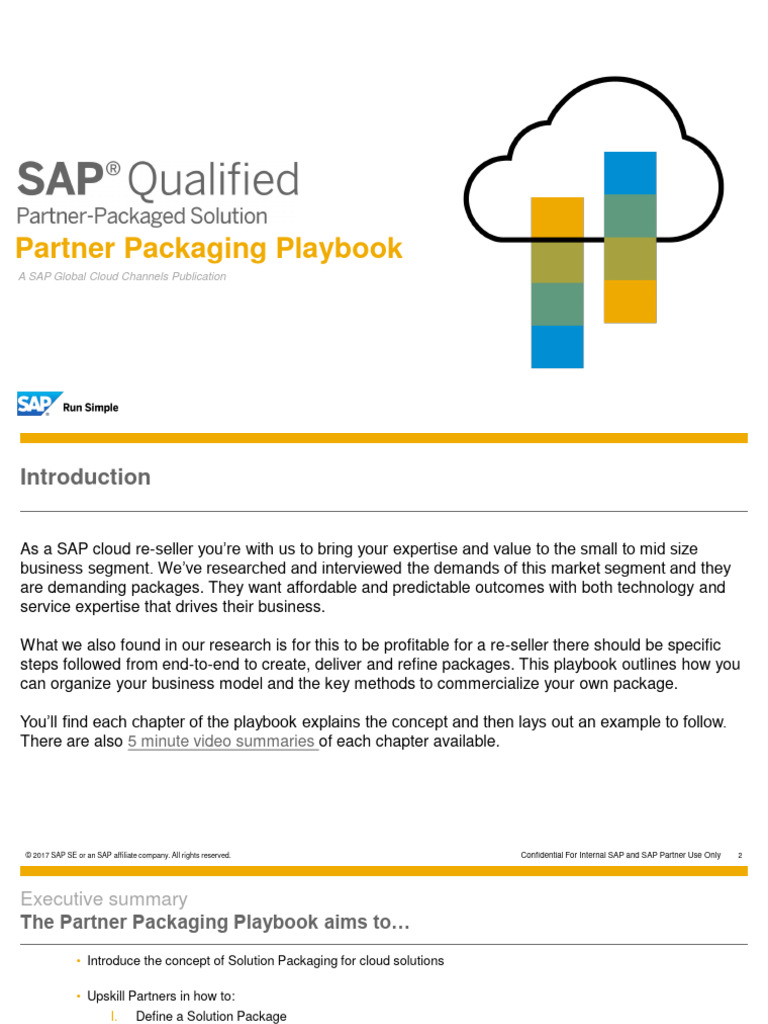 SAP Qualified Partner Package Playbook | PDF | Pricing | Subscription ...