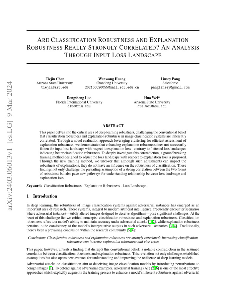 Are Classification Robustness and Explanation Robustness Really Strongly Correlated An Analysis ...