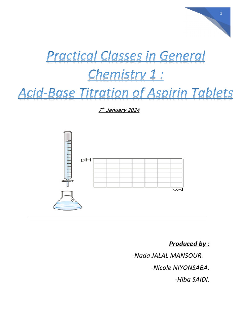Chemistry Practicals Report | PDF | Titration | Chemistry