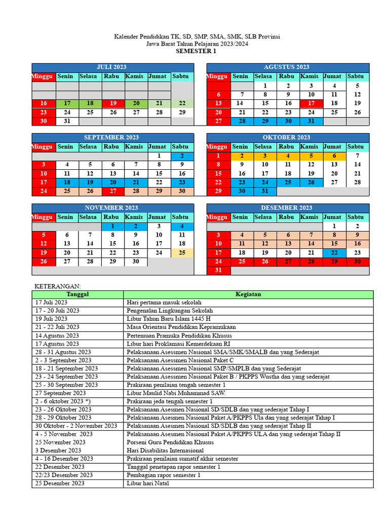 Kaldik Ta 2023-2024 Jabar | PDF