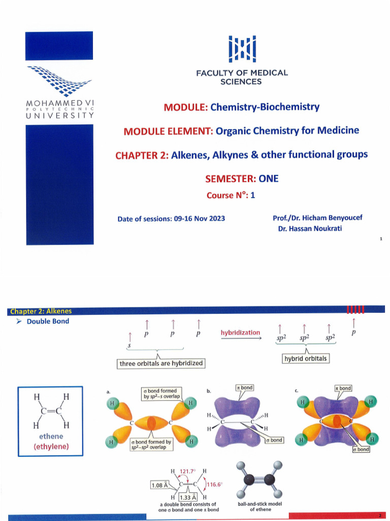 Chap-2 Alkene, Alkyne & Other Functional Group | PDF