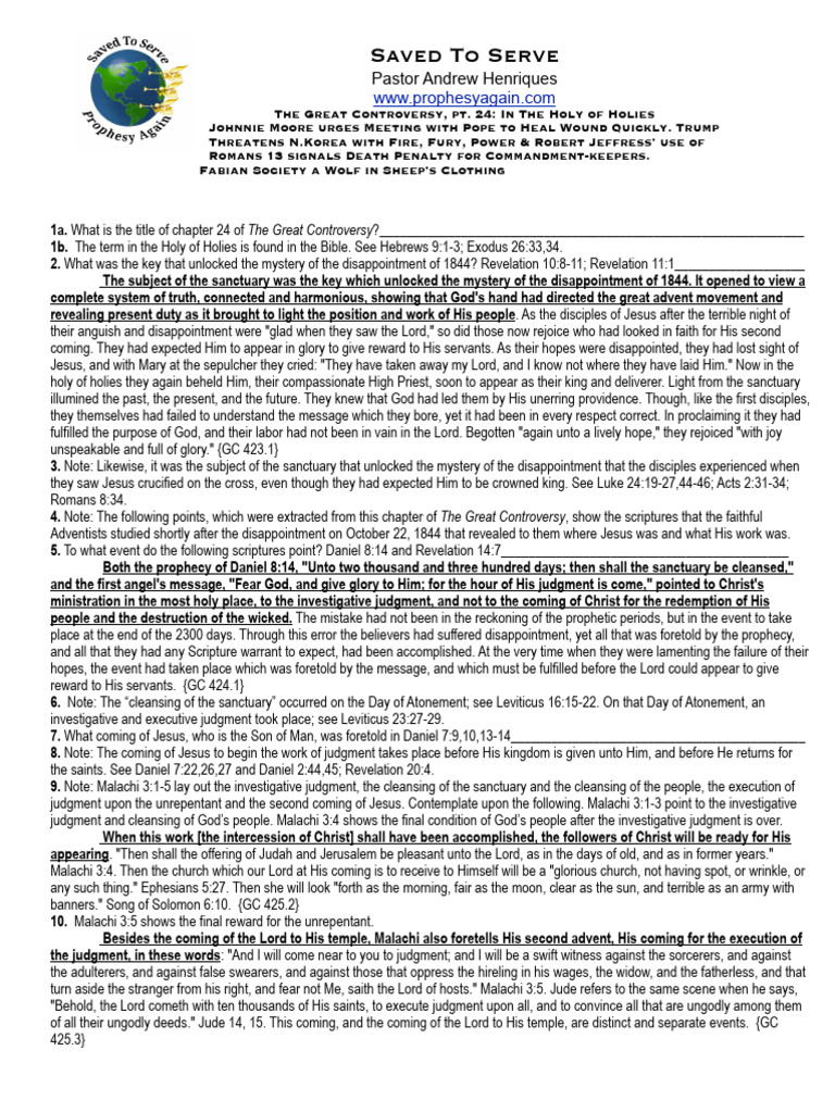 GC 24 | PDF | Jesus | Gospel Of Matthew