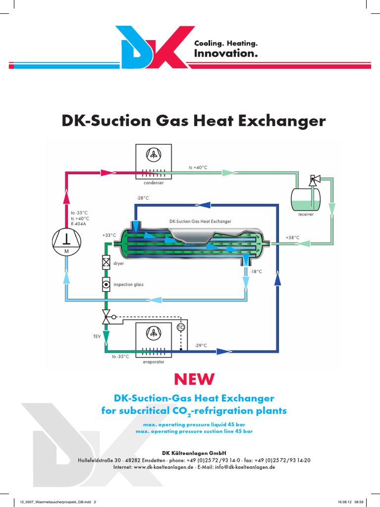 DK Suction Gas Heat Exchanger | PDF | Heat Exchanger | Building Automation