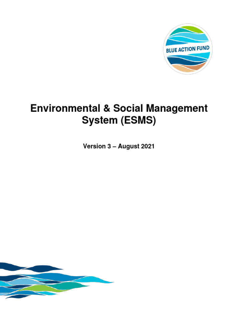 BlueActionFund ESMS Eng 2021 | PDF | Risk | Food And Agriculture ...