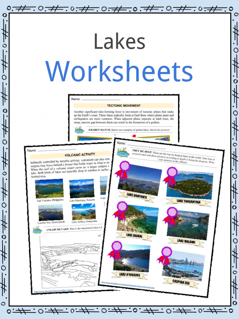 Sample-Lakes-Worksheets | PDF | Lake | Pond