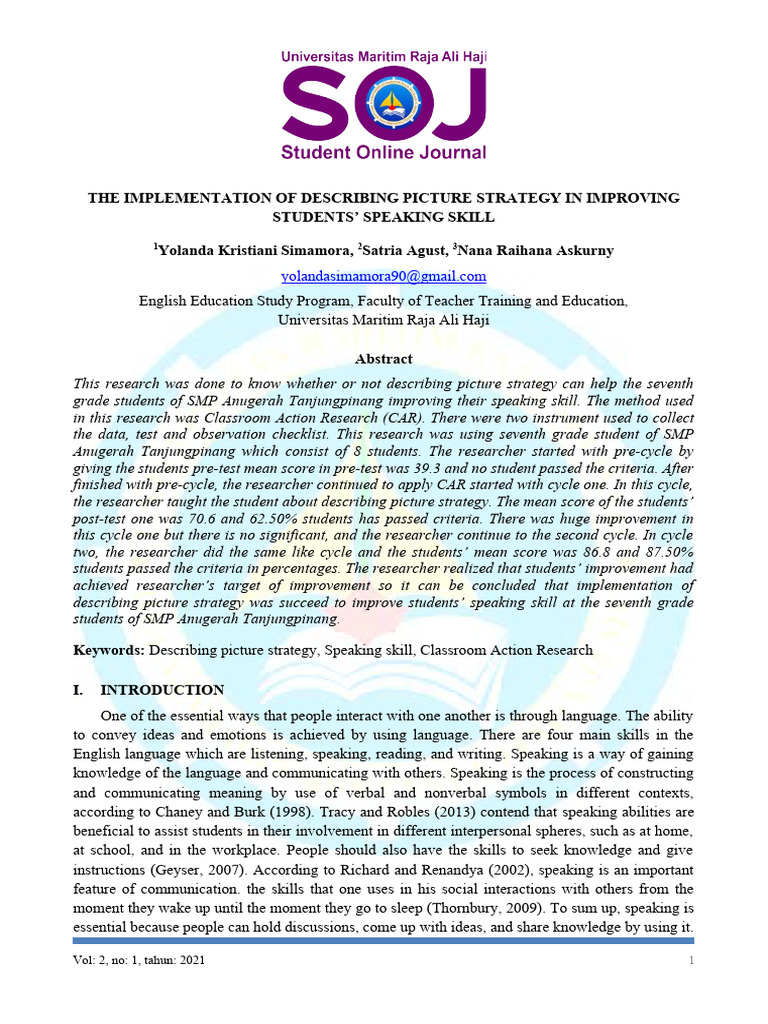 YOYO SOJ FIX No References | PDF | Action Research | Learning