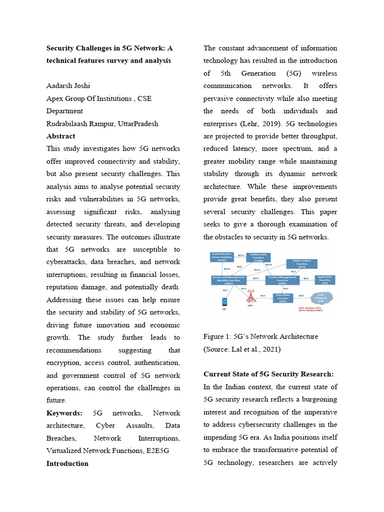 5G Paper | PDF | Computer Security | Security