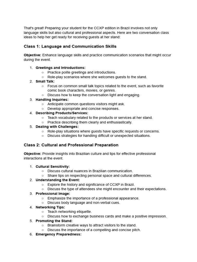 CCXP | PDF | Communication | Conversation