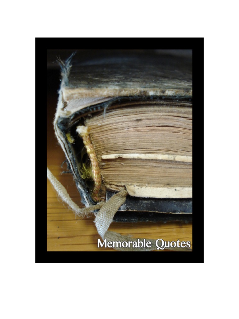 Memorable Quotes | PDF