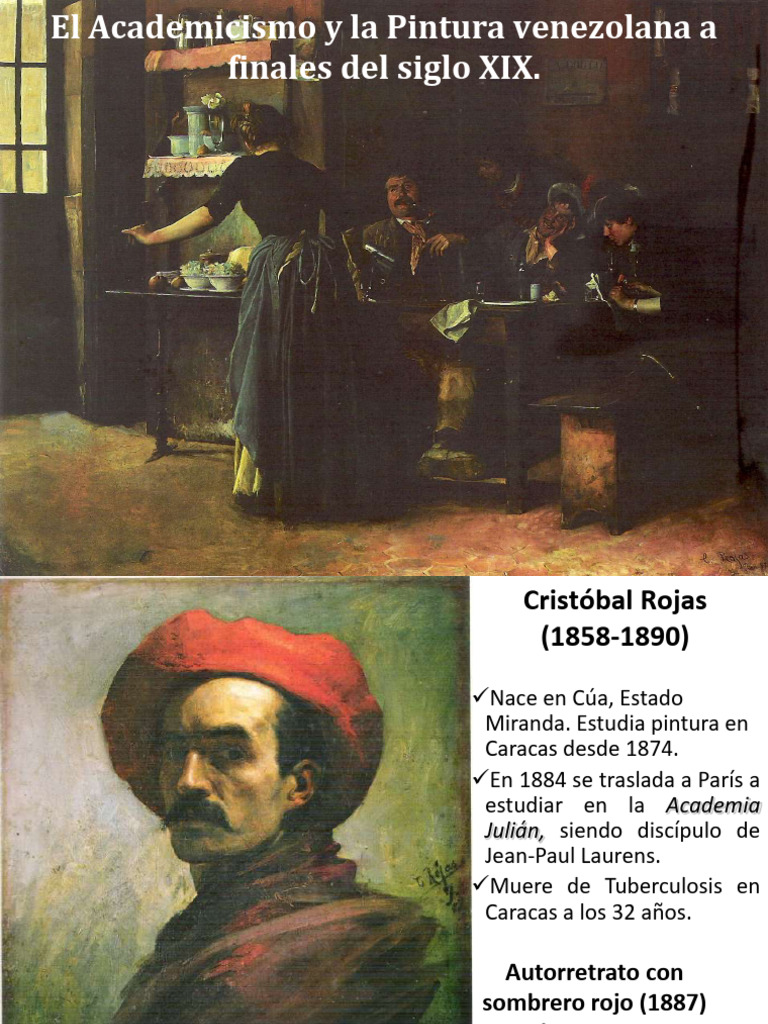 Academicismo Cristobal Rojas y Herrera Toro | PDF | Pinturas | Pintores