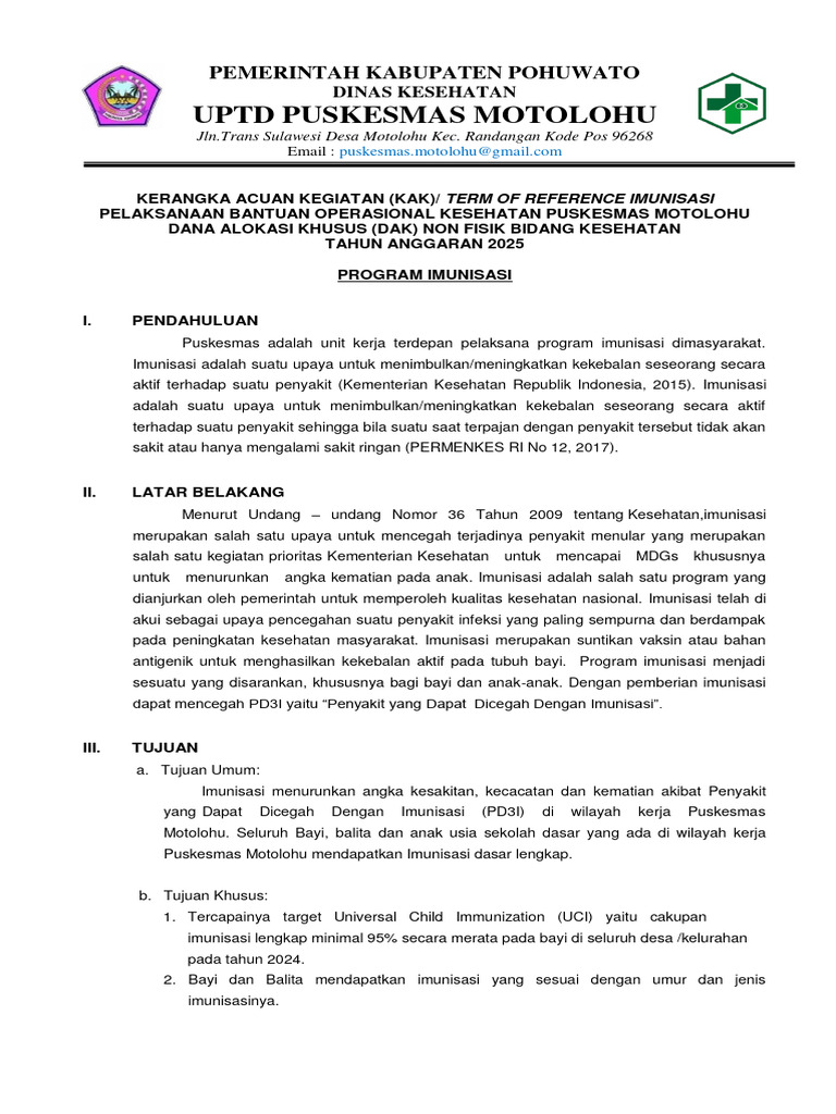 Tor Imunisasi 2025 | PDF | Sains & Matematika