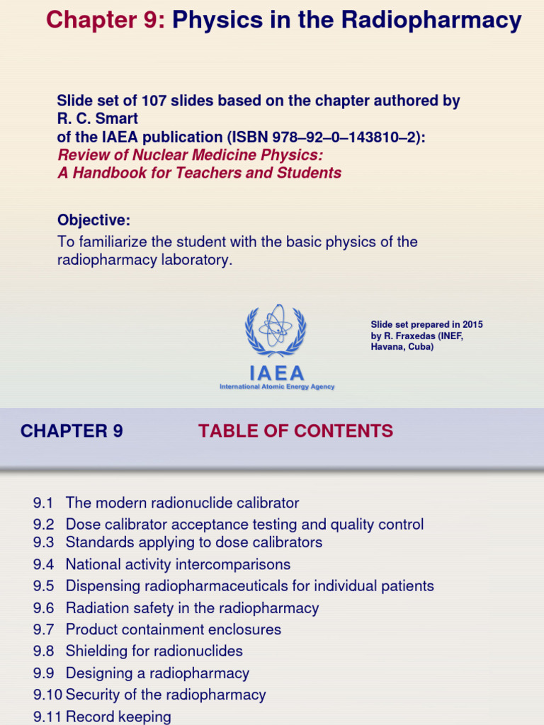 Chapter 09. Physics in The Radiopharmacy | PDF | Radioactive ...