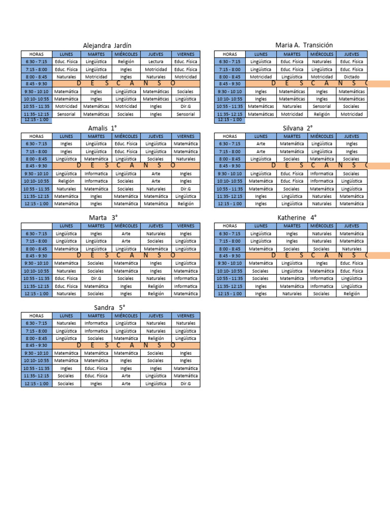 Horario de Clases Alter Alteris 2024 | PDF | Science | Investigación
