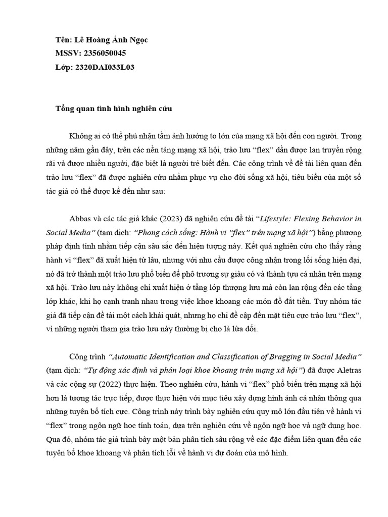 T NG Quan Nghiên C U | PDF