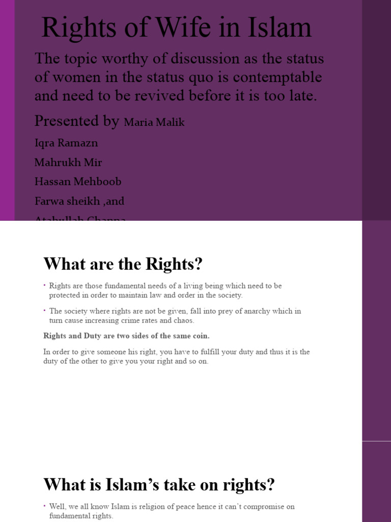 Presentation Islamiat | PDF | Muhammad | Husband