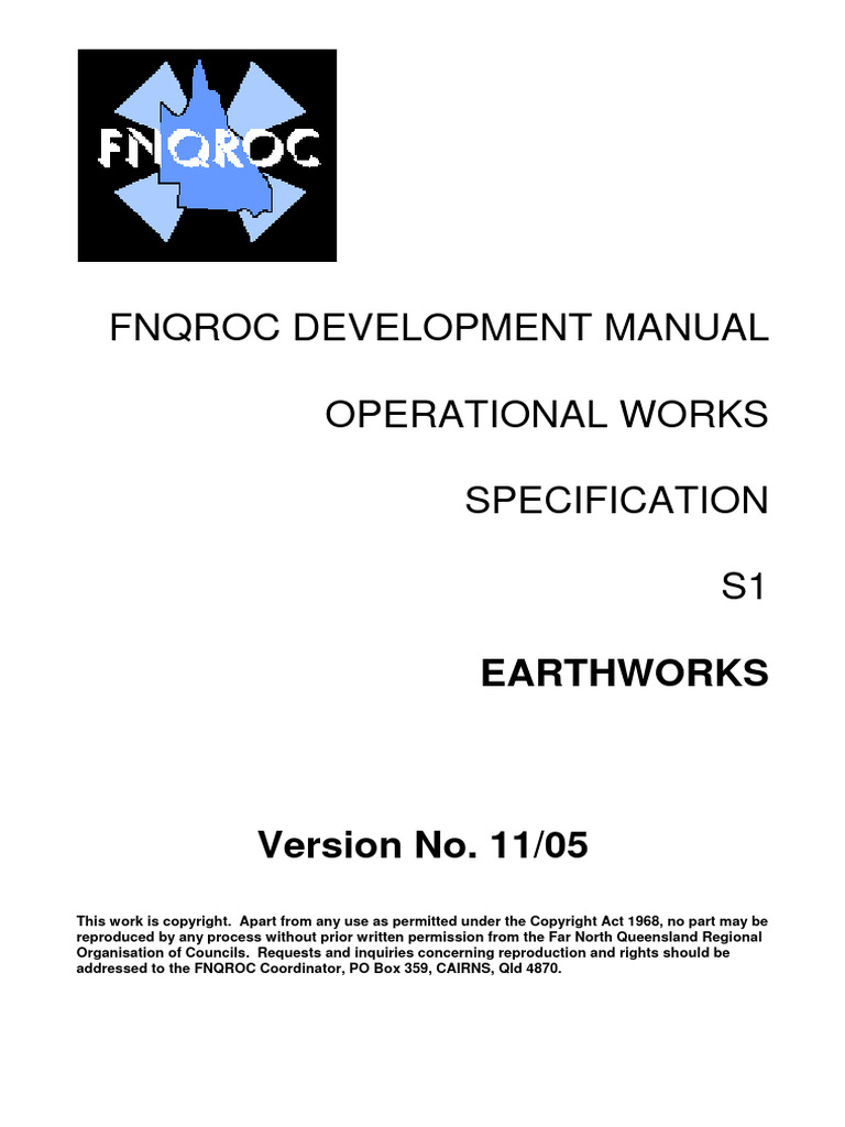 S1 Earthworks Specifications | PDF | Topsoil | Specification (Technical ...
