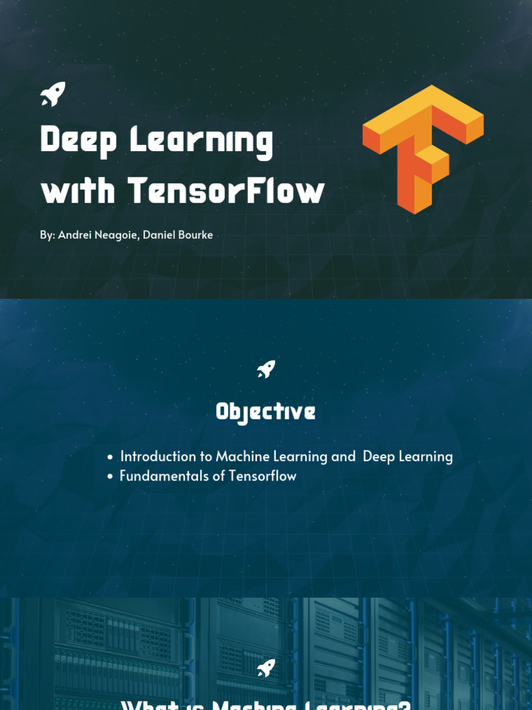Deep Learning With TensorFlow Presentation | PDF