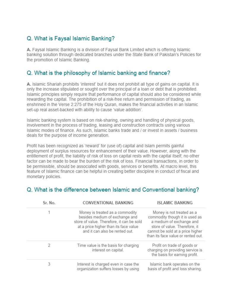 Faisal Bank History | PDF | Islamic Banking And Finance | Banks
