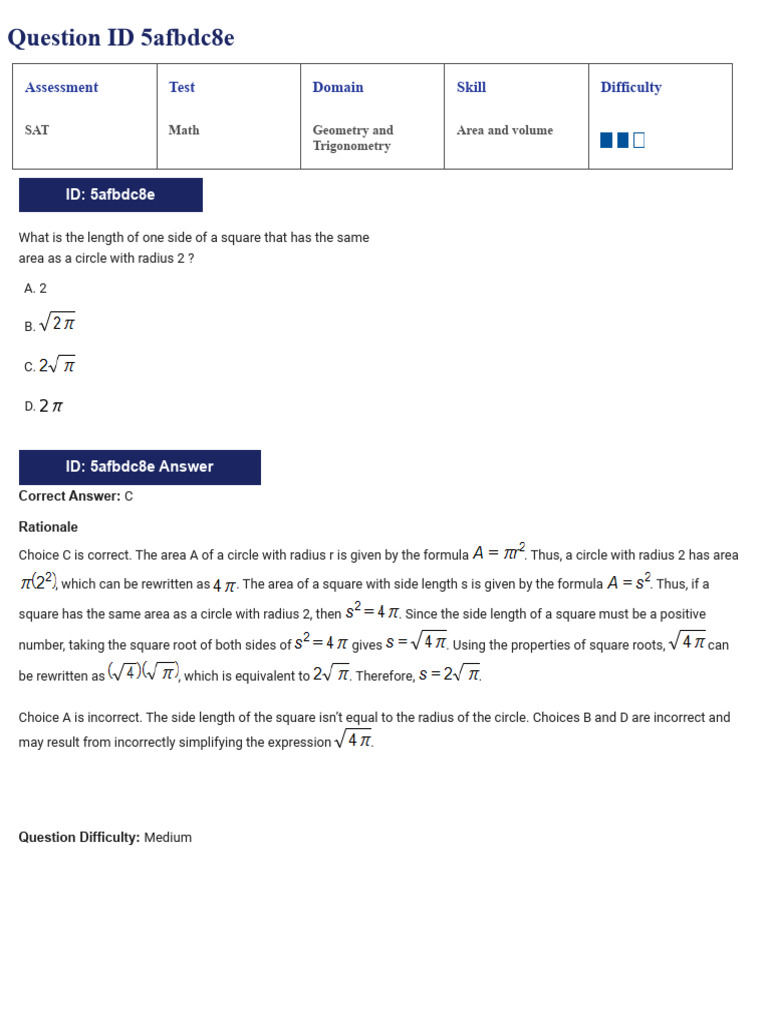 Area Answers | PDF | Area | Rectangle