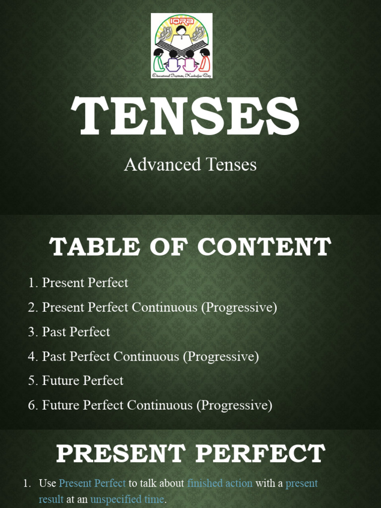 Advanced Tenses | PDF