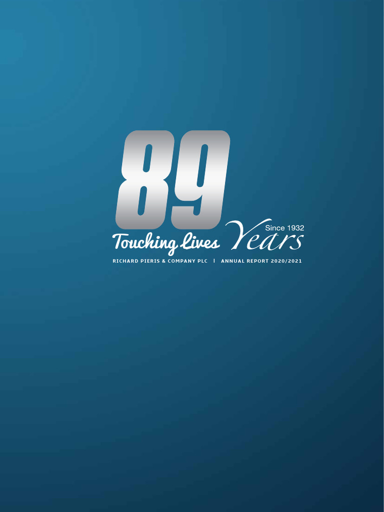 RPC Annual Report 2020-21 | PDF | Dividend | Retail