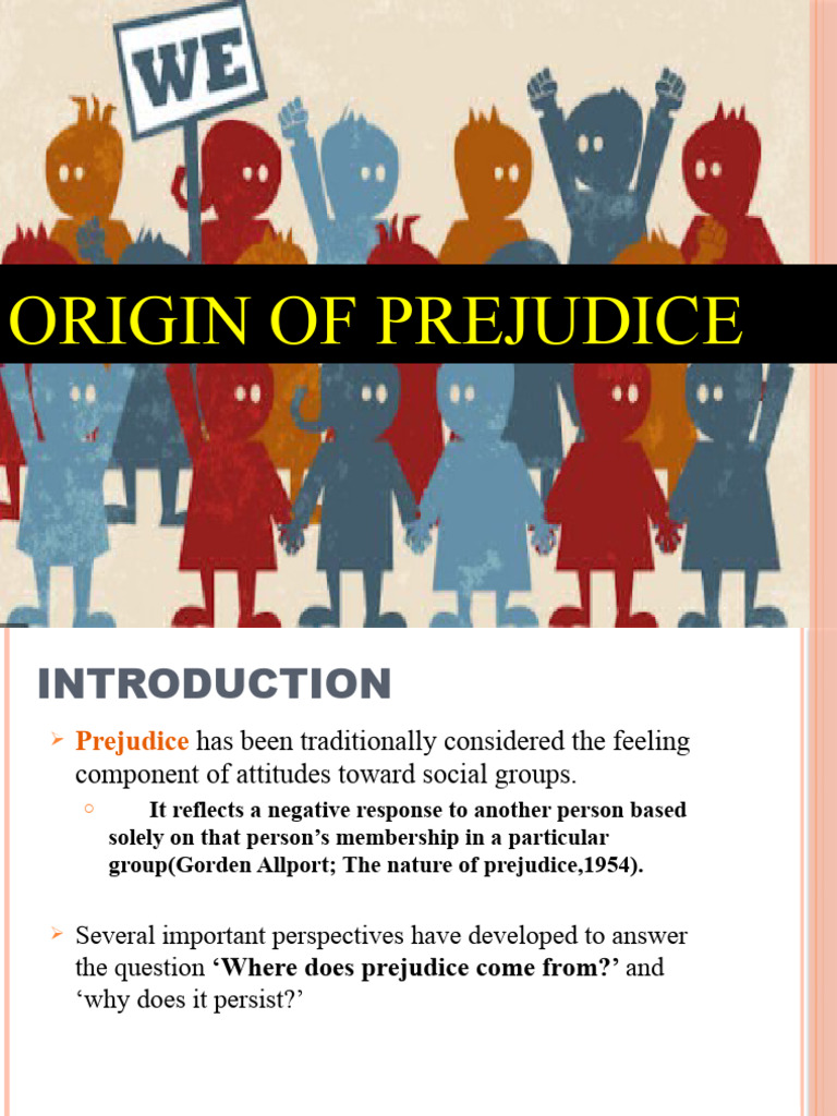 Causes of Prejudice Explained | PDF | Prejudices | Self Esteem