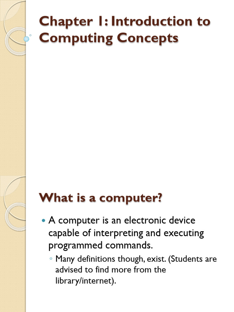 Chapter 1 Part 1 Pdf Input Output Operating System