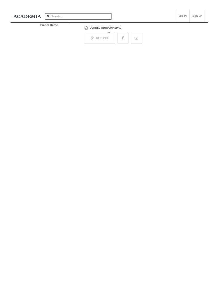 Ocho Monologos de Dario Fo y Franca Rame | PDF | Feminismo | Estudios de género