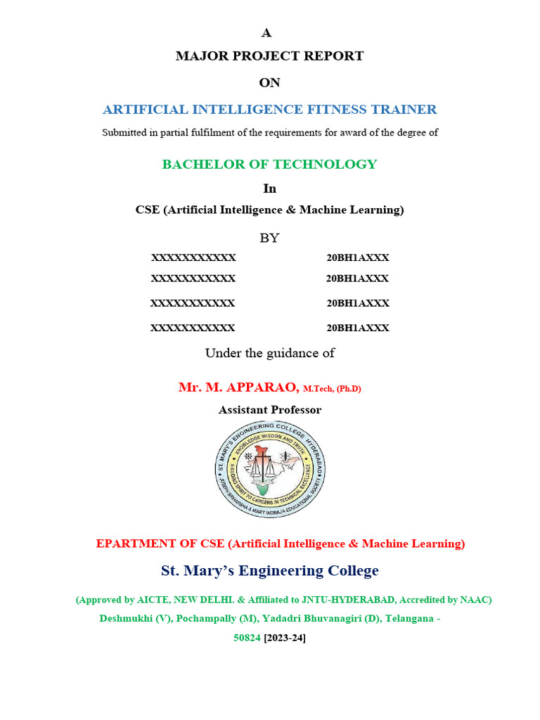 Major Project Format | PDF | Computer Engineering | Computer Science