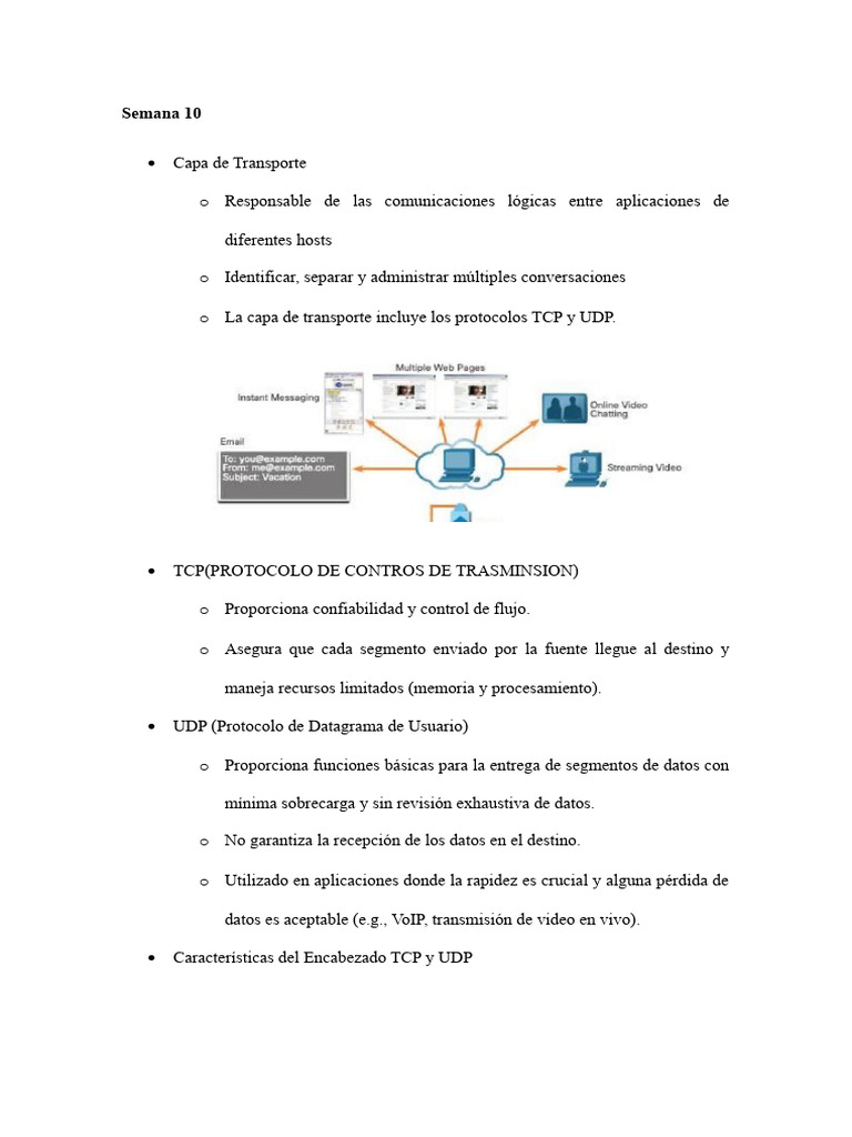 Protocolo TCP/UDP y Comunicación en Red | PDF | Protocolo de Control de ...