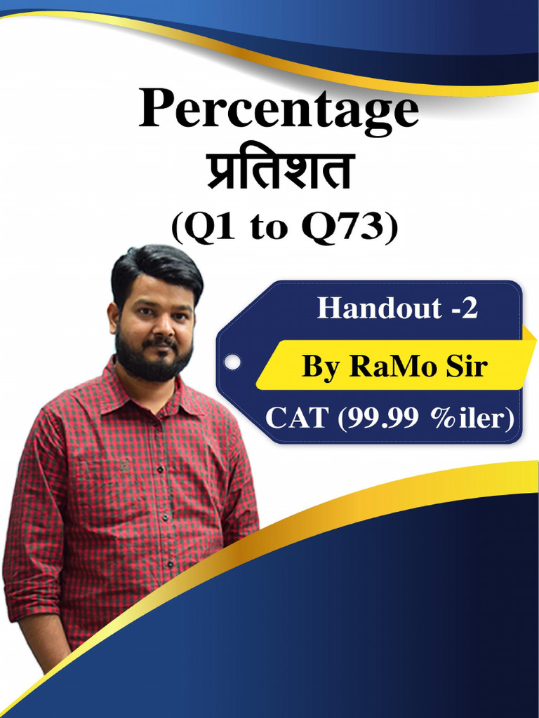 Percentage Q1 To Q73 PDF With QR | PDF | Arithmetic