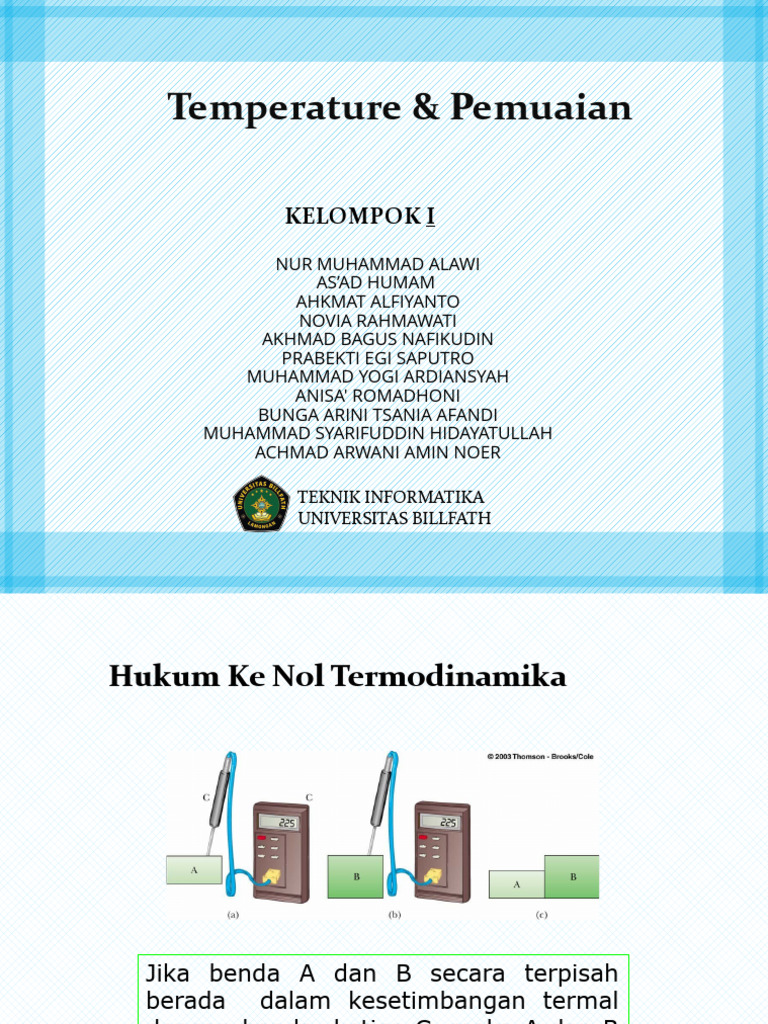 1614300261-Revisi PPT Fisika Suhu & Pemuaian | PDF | Sains & Matematika