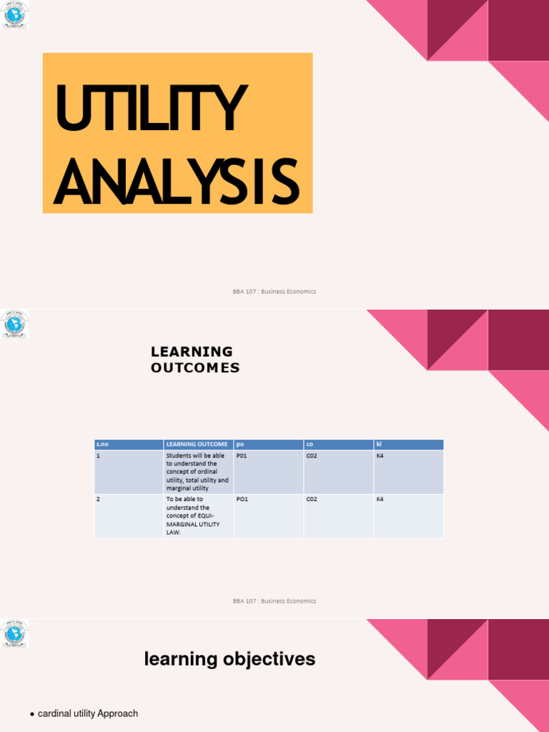 2.1 Utility Approach | PDF | Utility | Marginal Utility