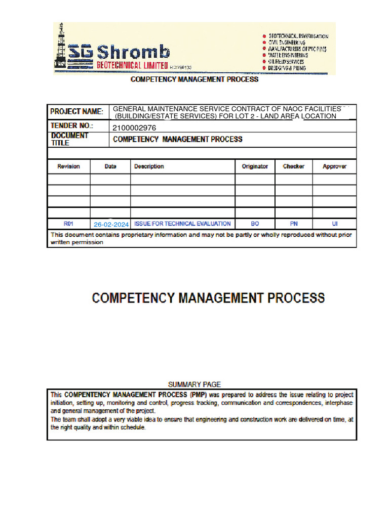 Competency Management Plan | PDF | Regulatory Compliance | Audit