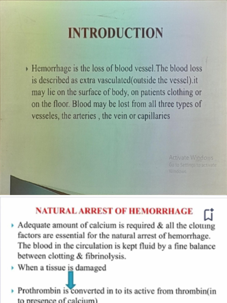 Hemorrhage | PDF