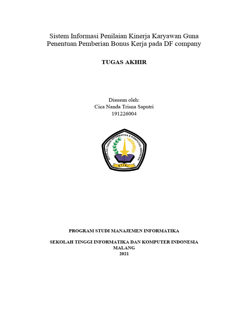 Cica Nanda - Proposal Revisi Pembimbing 1 Fix 2 | PDF