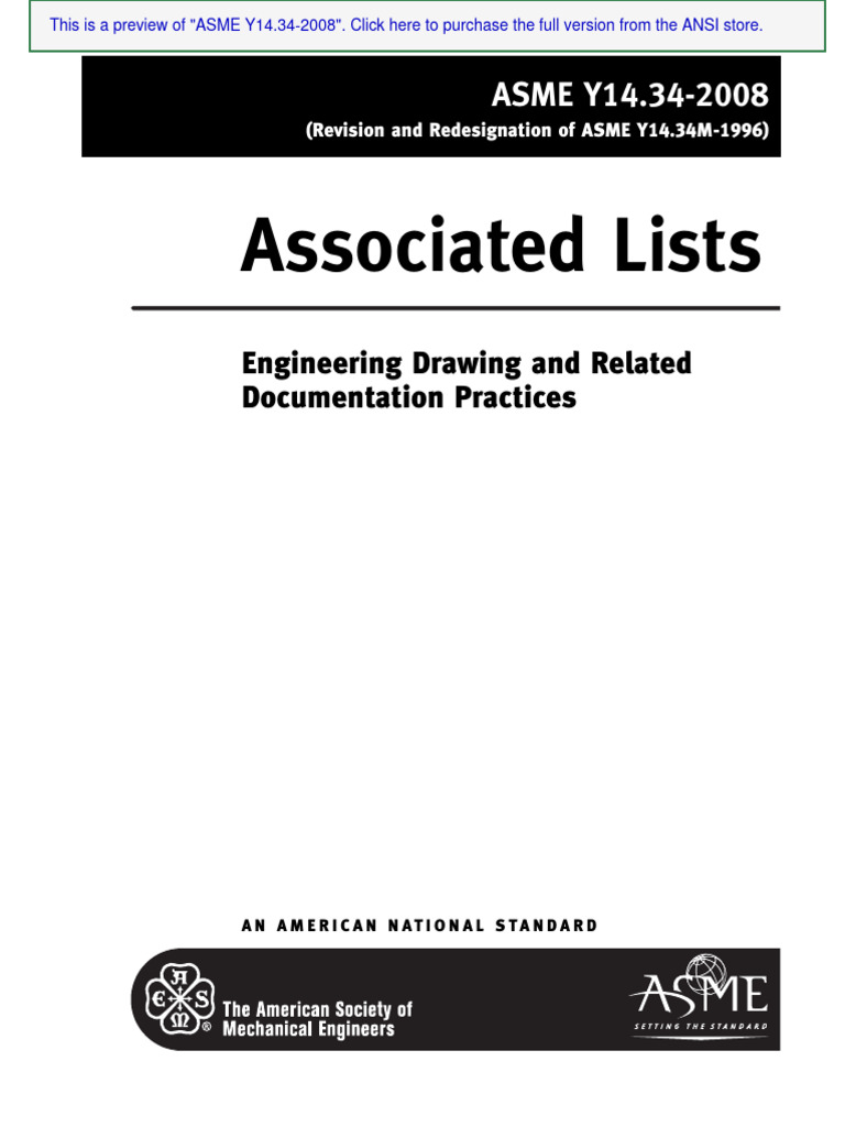 Preview ASME+Y14.34-2008 | PDF | Computing